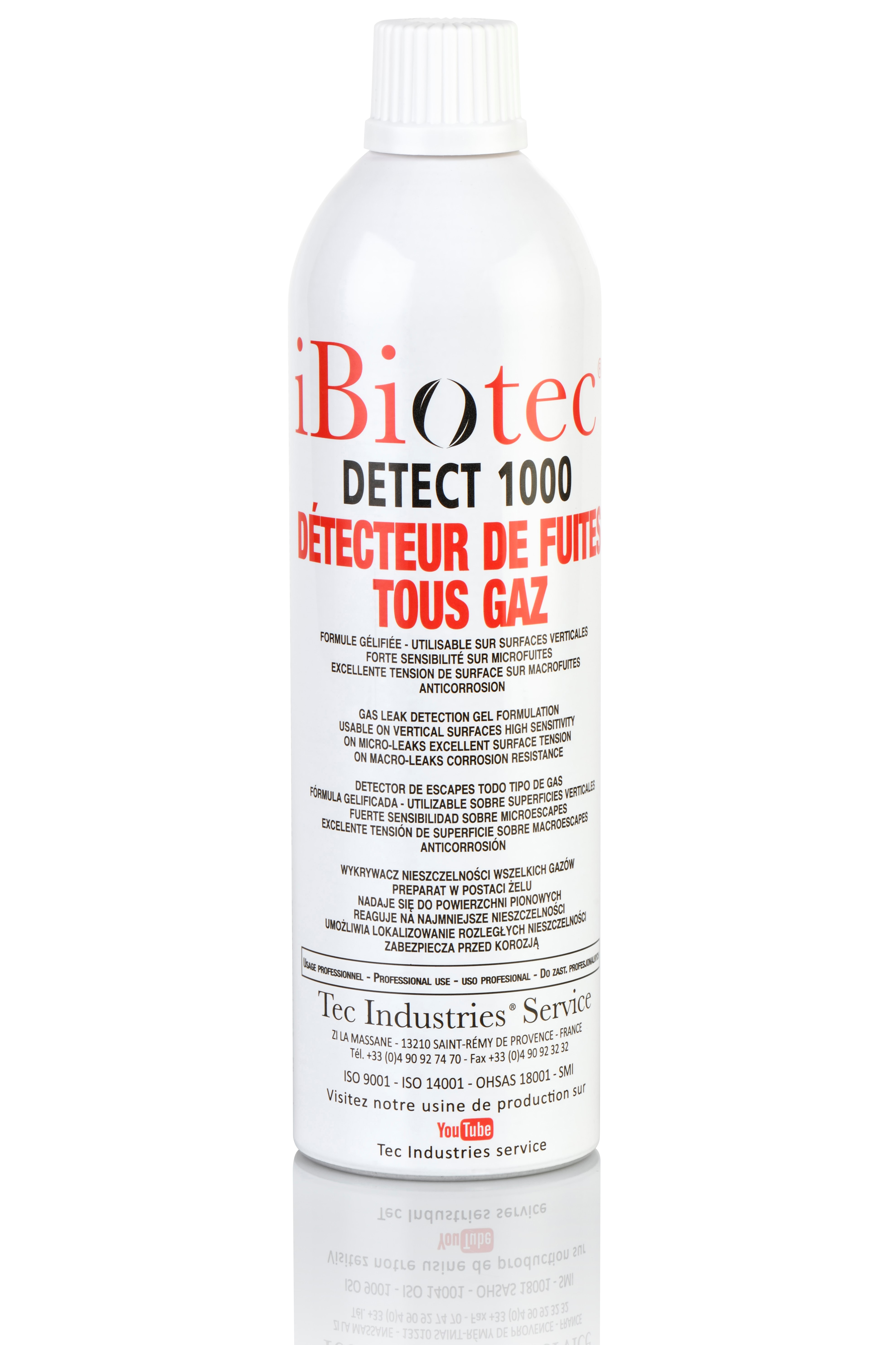 Aérosol détecteur de fuites tous gaz - DETECT 1000 - Ibiotec - Tec ...